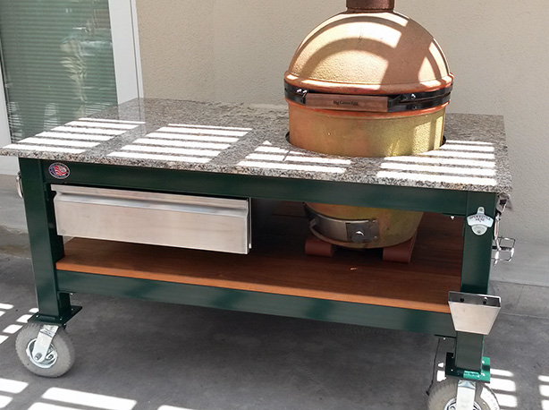 Brian Alan Tables | Custom Built Kamado Style Cooker Tables